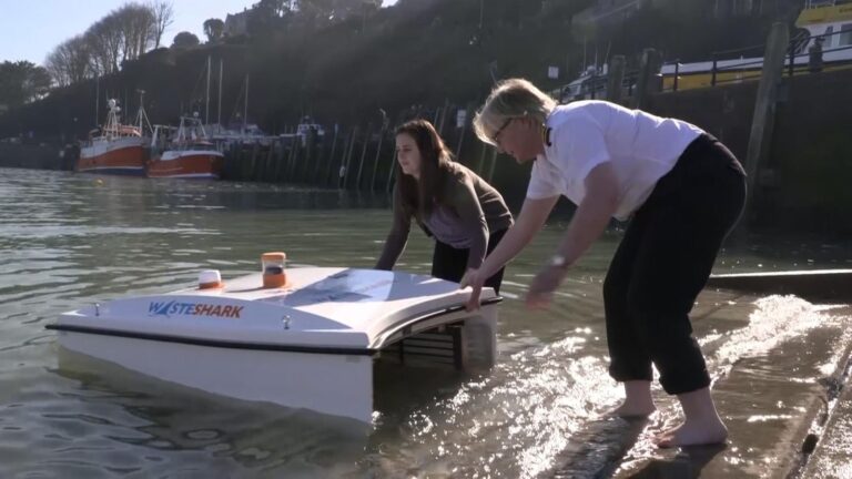 WWF and SKY launch WasteShark an autonomous marine robot
