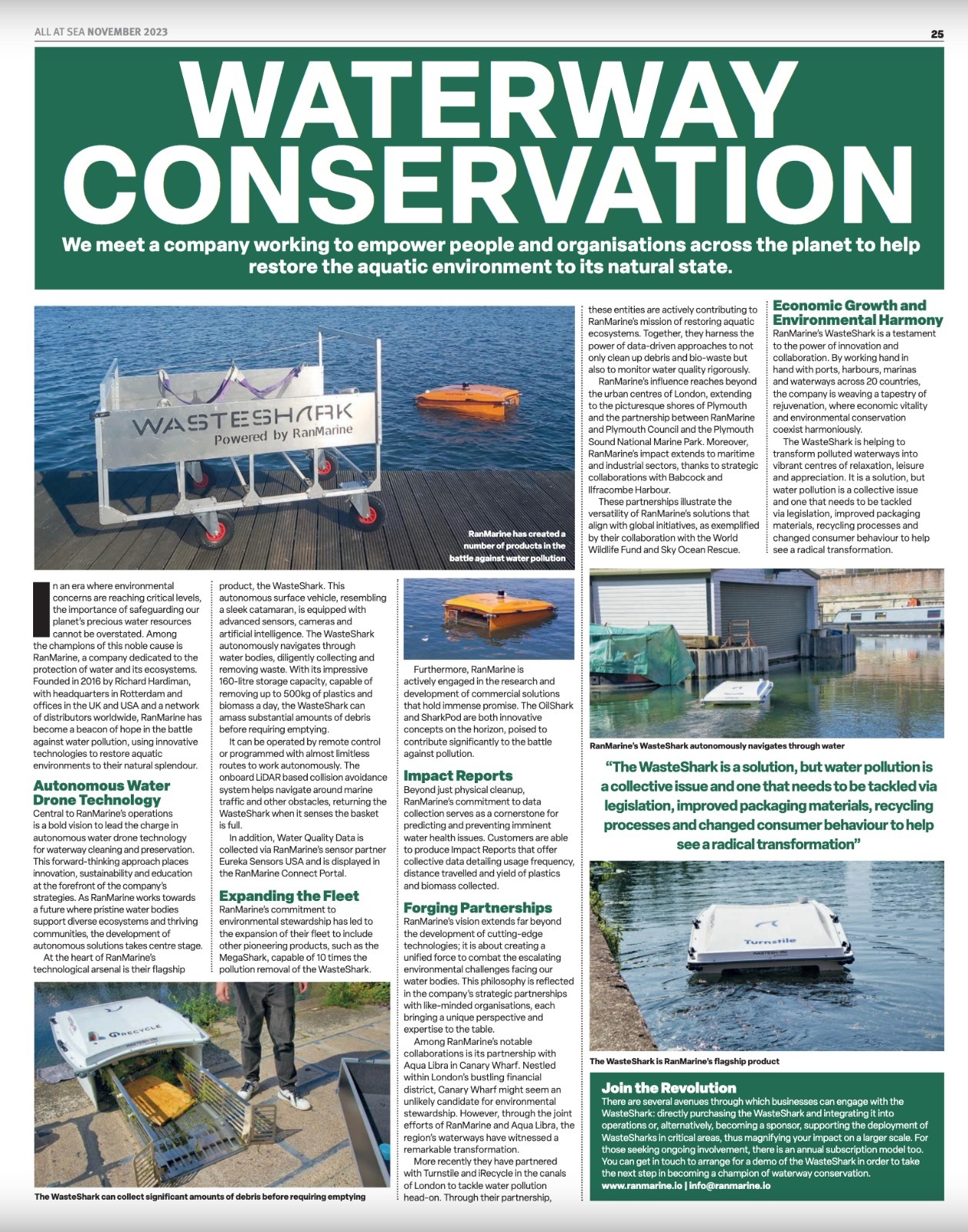 Waterways Conservation via www.allatSea.co.uk